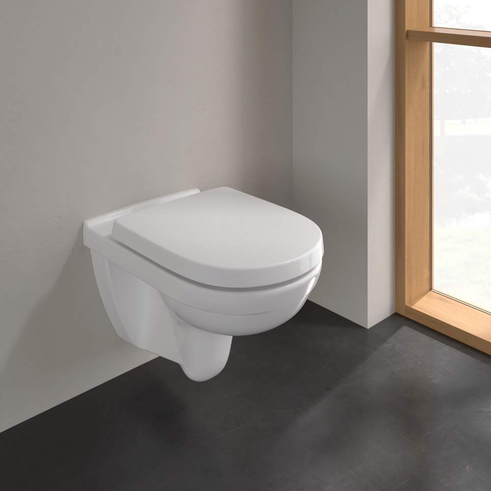 Villeroy & Boch O.novo Washdown Rimless Wall Mounted Toilet - 5660R001