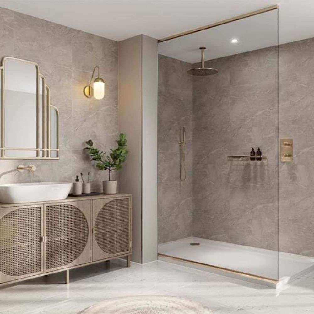 Multipanel Large Tile 3 Sided Wall Panel Kit, Multipanel Large Tile 3 ...
