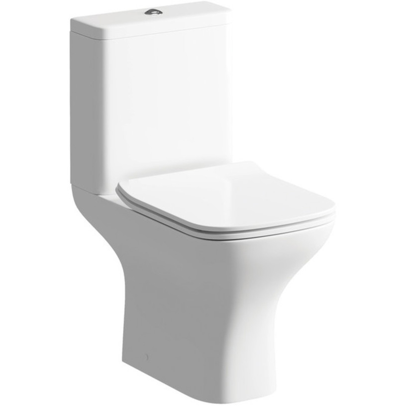 Aylesbury 600mm Matt Latte Vanity Unit and Toilet Bathroom Suite with ...