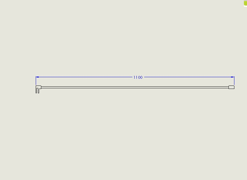 Abacus Wetroom Glass 1100mm Brushed Brass Wall support Arm, GCGW-82-0012