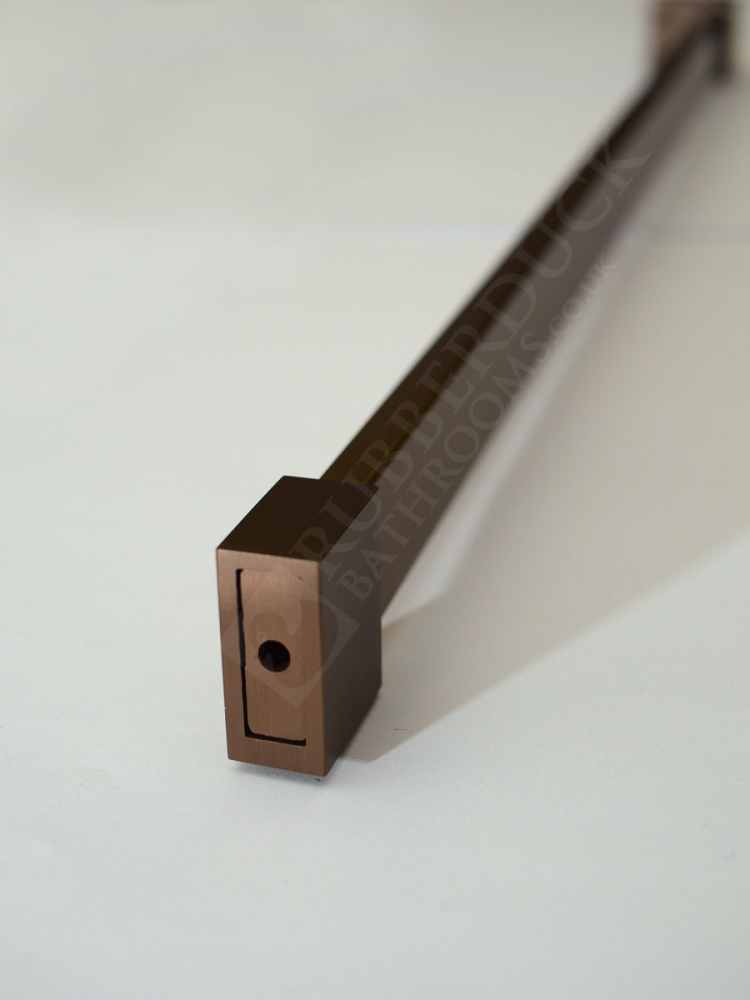 Abacus 600mm Brushed Bronze Wetroom Glass Ceiling Support Arm - GCGC-28 ...