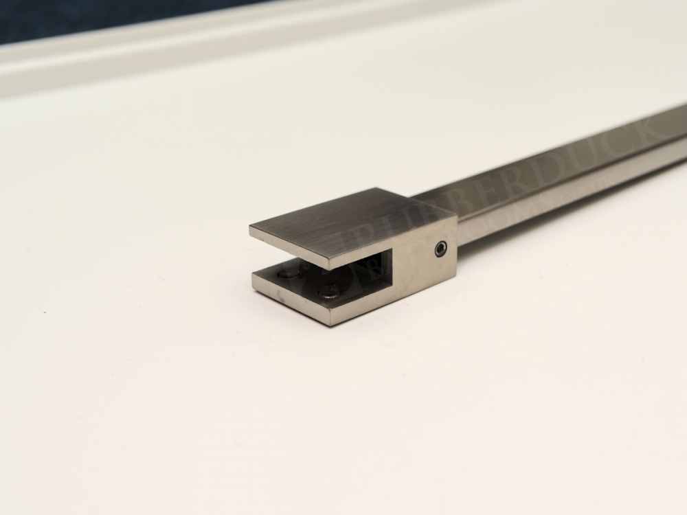 Abacus Wetroom Glass Brushed Nickel Ceiling Support Arm 600mm Brushed ...