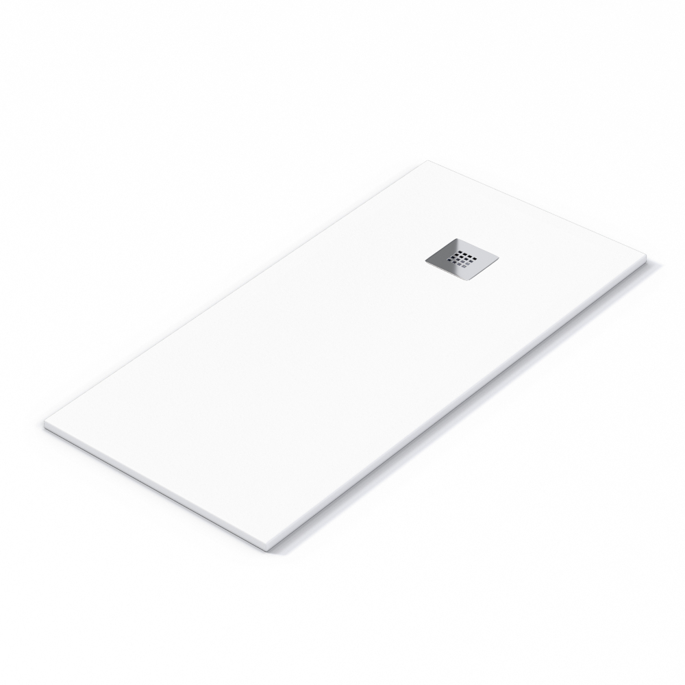 Tailored Trays Cuttable Slate Shower Tray in Arctic White - 1800 x 700