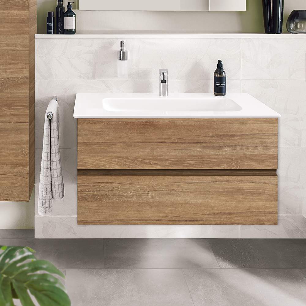 Villeroy & Boch Arto 800mm 2 Drawer Bathroom Vanity Unit And Basin ...