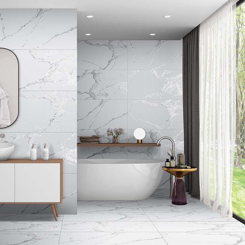 Athens Grey Matt Carving 600 x 1200 Porcelain Floor & Wall Tiles