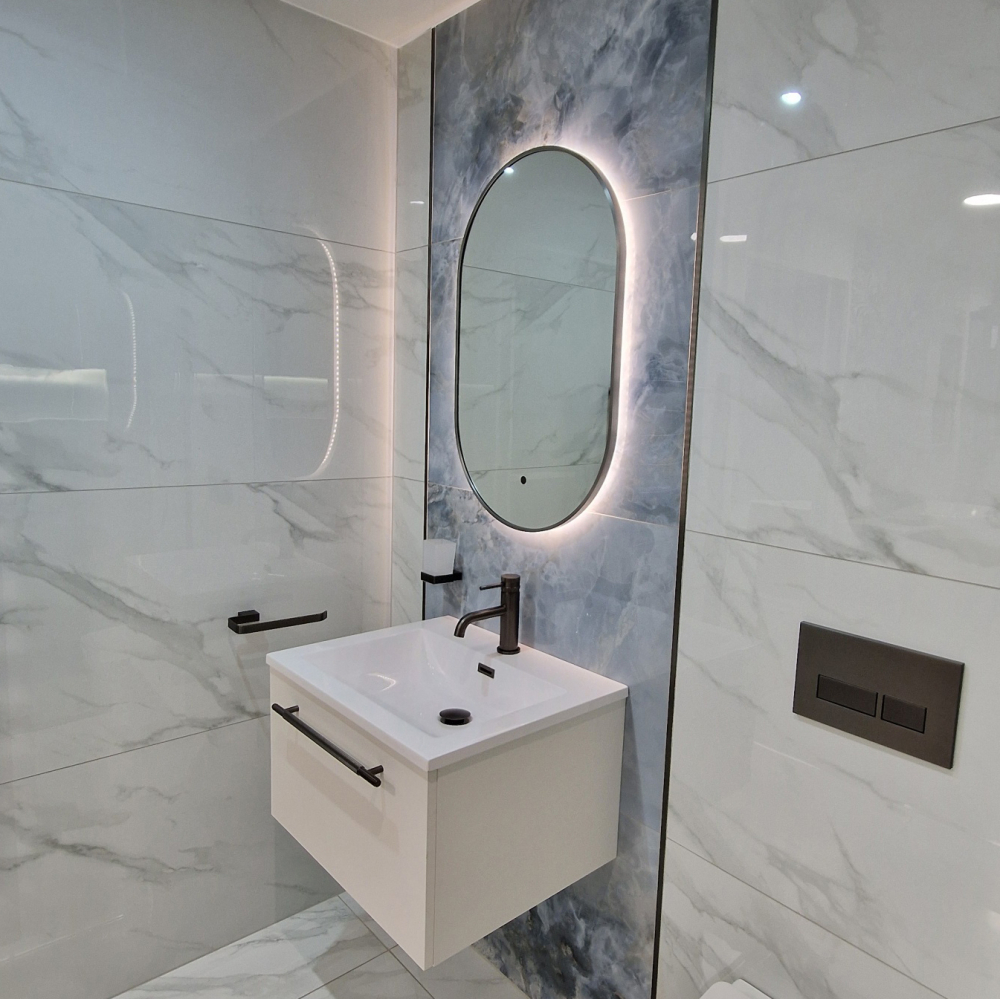 Onyx Stone Sea Blue Polished 600 x 1200 Porcelain Tiles - 1.44m2