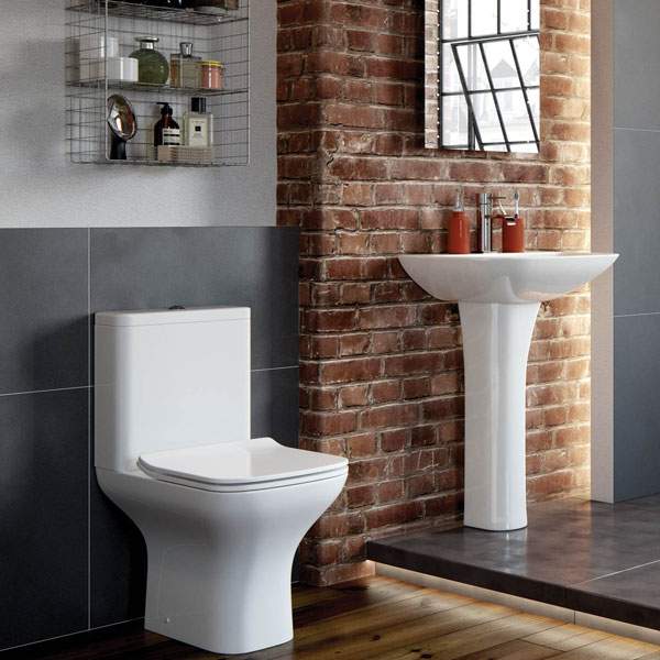 Crest 4 Piece Toilet & Basin Set - crest4pieceset