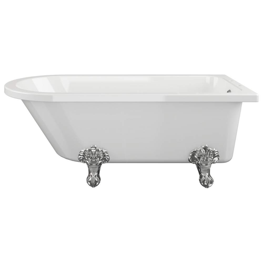 Elizabeth 1700mm Traditional Freestanding Bath with Chrome Feet ...