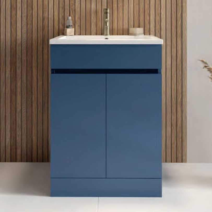 Signature Showers Empire 600 Blue Square Vanity Unit