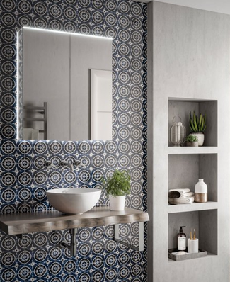 hib Ether 50cm Illuminated Bathroom Cabinet, 50500