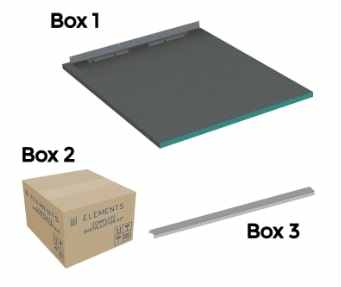 Abacus Infinity Wet Room Tray - Right Hand - 1200 x 950 - Level Access