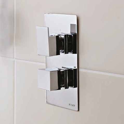 Kartell Element Thermostatic Twin Head Concealed Shower Kit - Option 4 ...