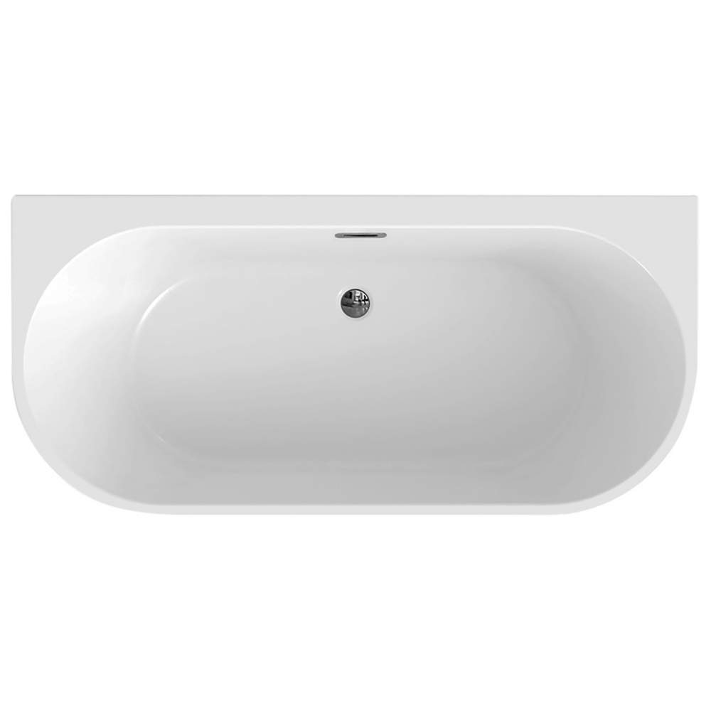 Laplane 1500mm D Shape Bath Freestanding Bath (RDBS104118)