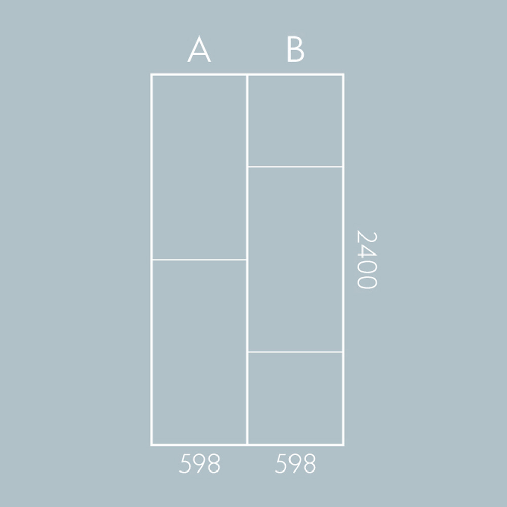 Multipanel Tile XL Offset Valmasino Marble Wall Panels