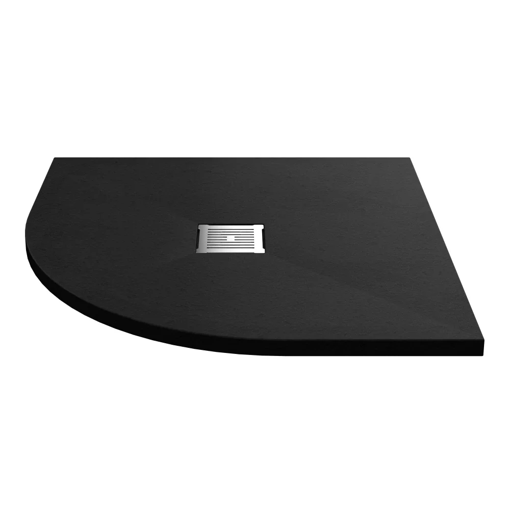 Nuie Black 900mm Slimline Quadrant Shower Tray