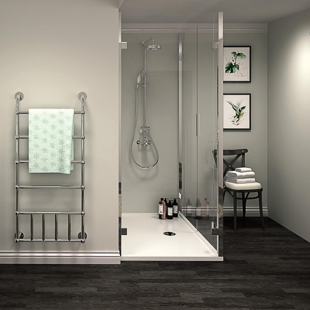 Perform Panel Warm Grey Bathroom Wall Panels By NU Style