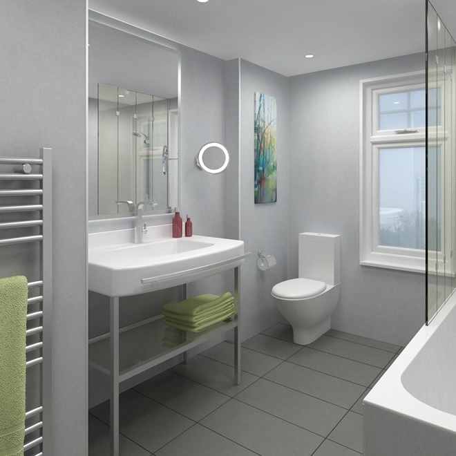 Perform Panel Moonlight Shimmer Bathroom Wall Panels By NU Style