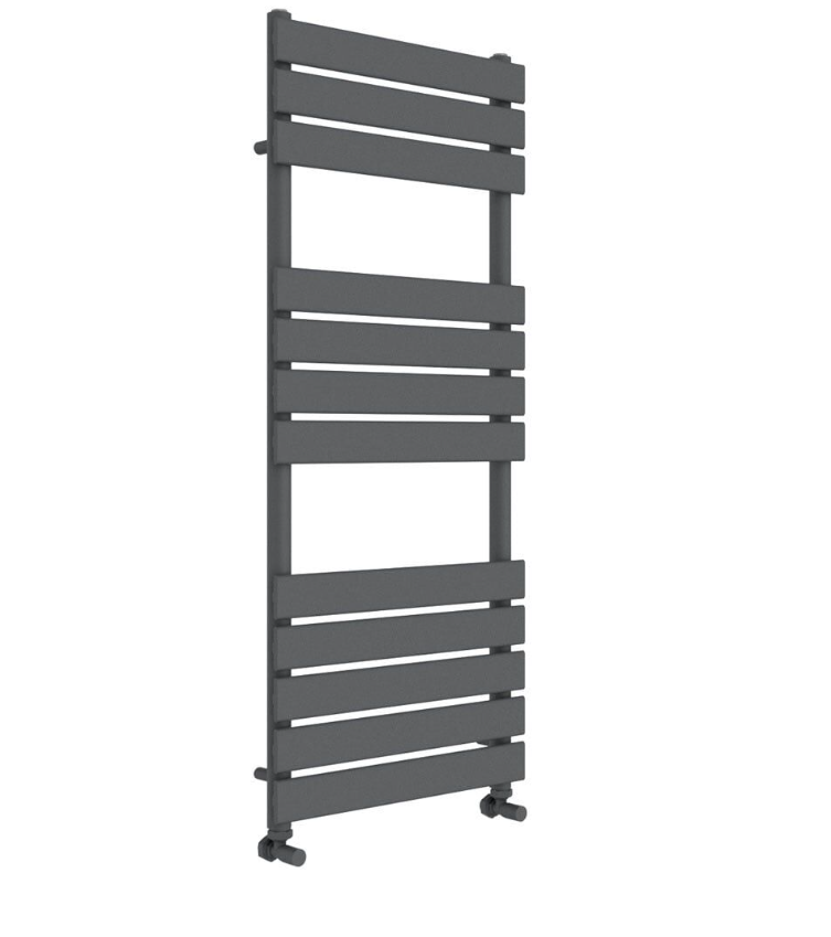 Tailored Bathrooms Queenstown Gunmetal Designer Radiator 1200 x 450mm ...
