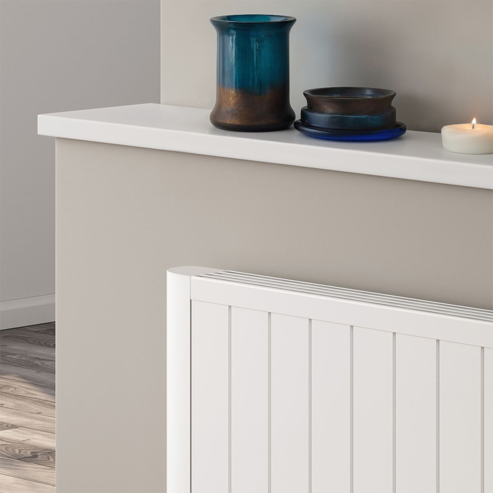 Reina Serre 580 x 640mm White Horizontal Electric Radiator, ESRR064W