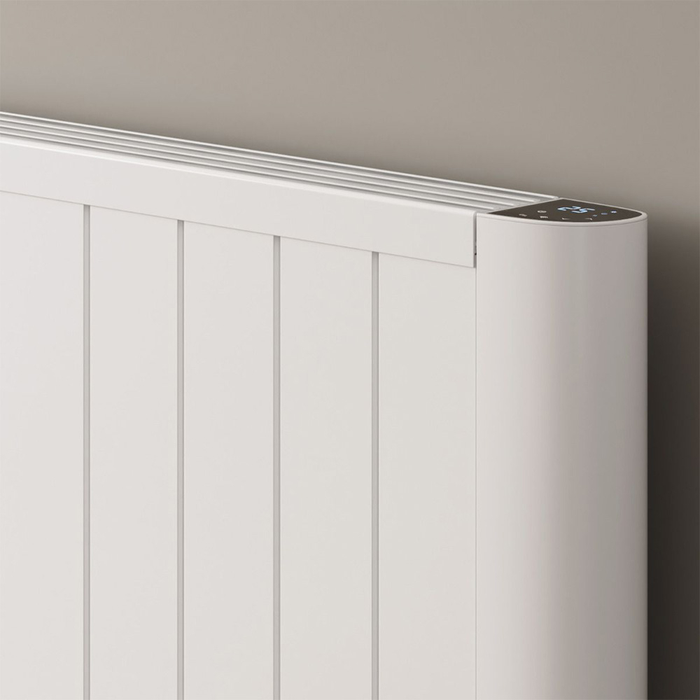 Reina Serre 580 x 640mm White Horizontal Bathroom Electric Radiator