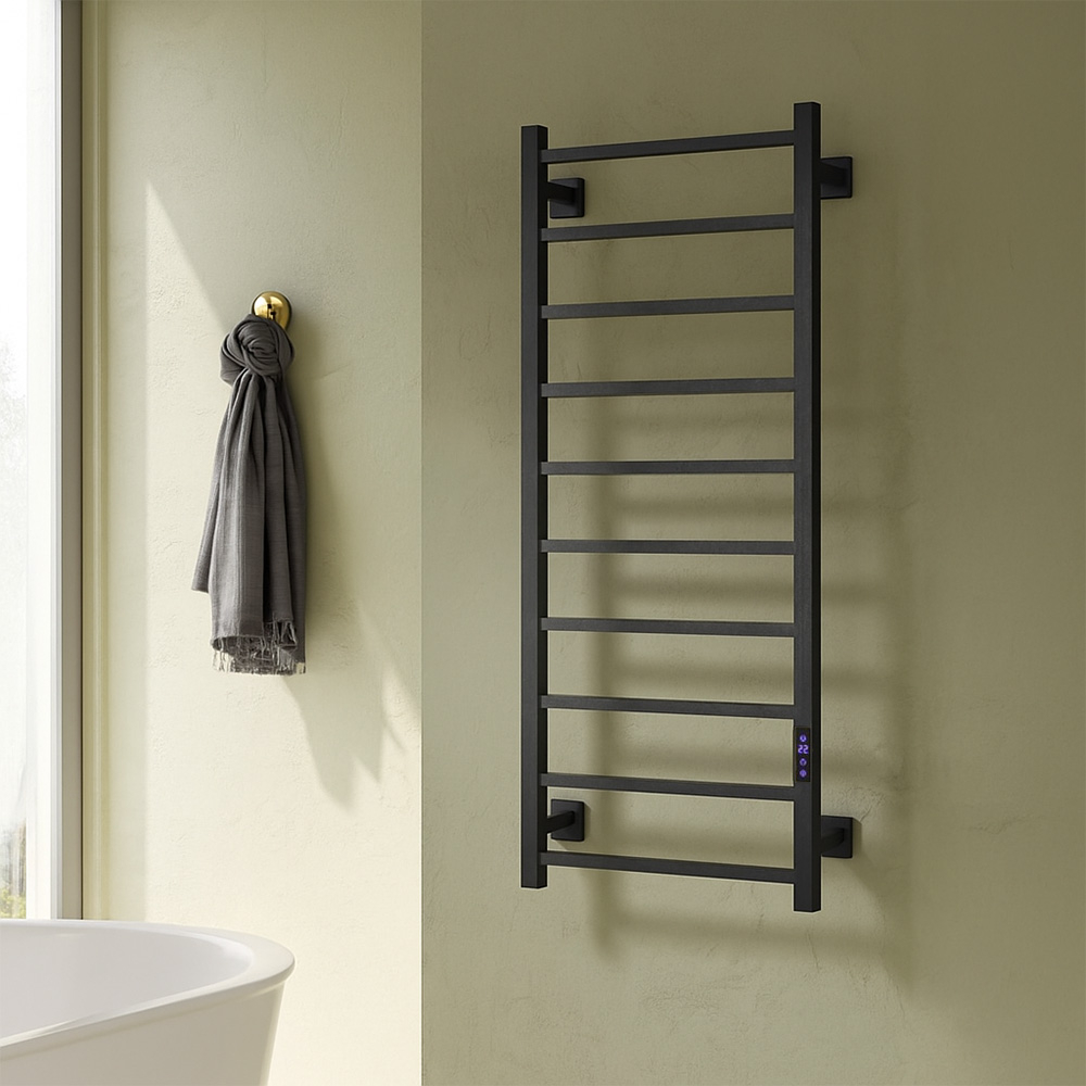 Reina Velino 800x500mm Gun Metal Bathroom Electric Radiator