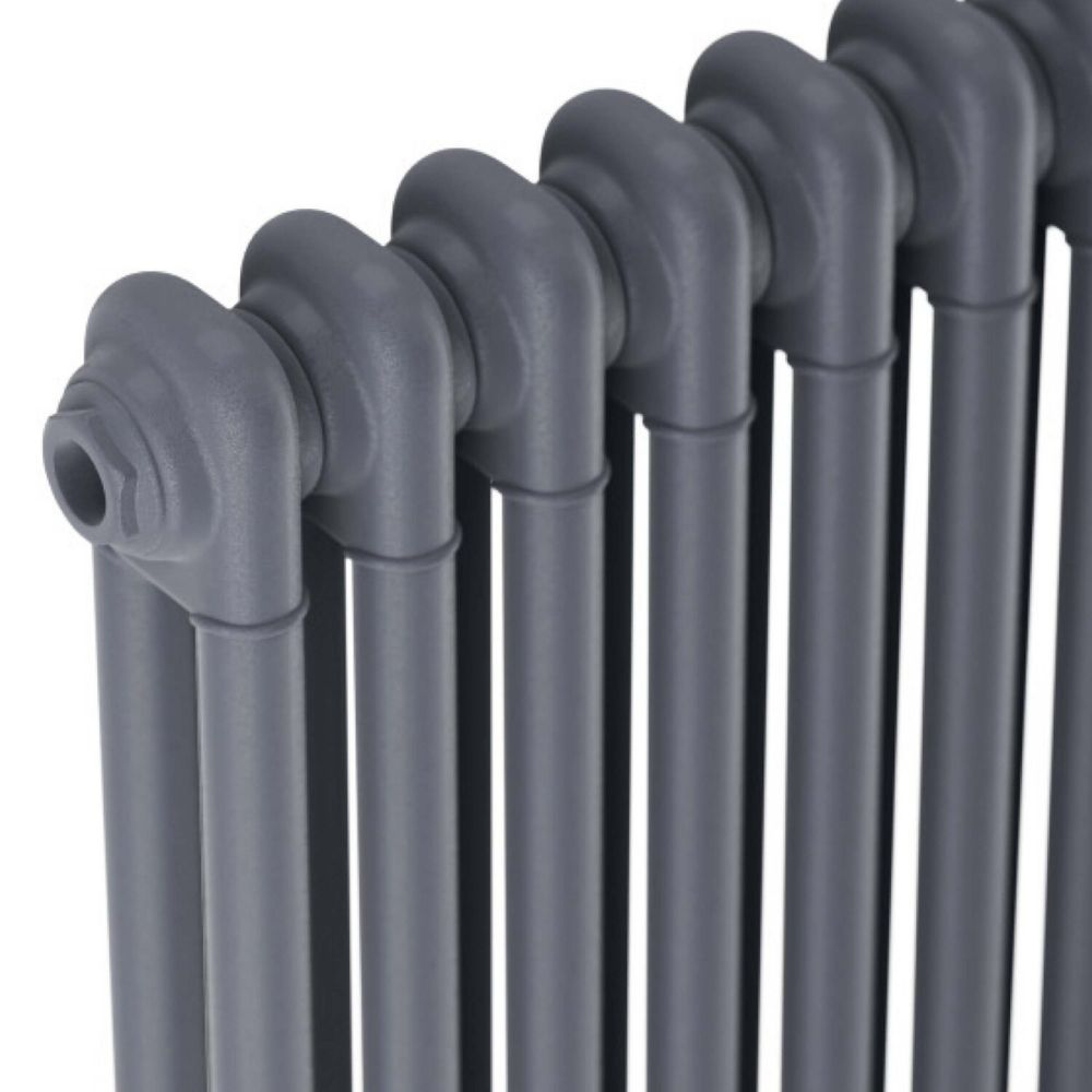 Scudo 2 Column 600 x 1010mm Anthracite Bathroom Designer Radiator