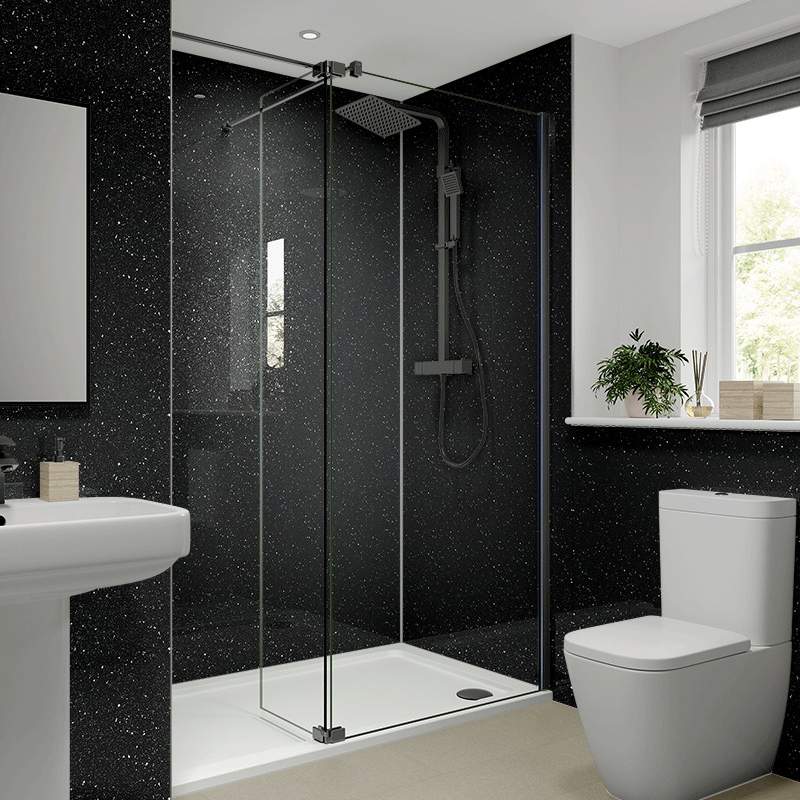 Multipanel Stardust Shower Panels | Rubberduck Bathrooms