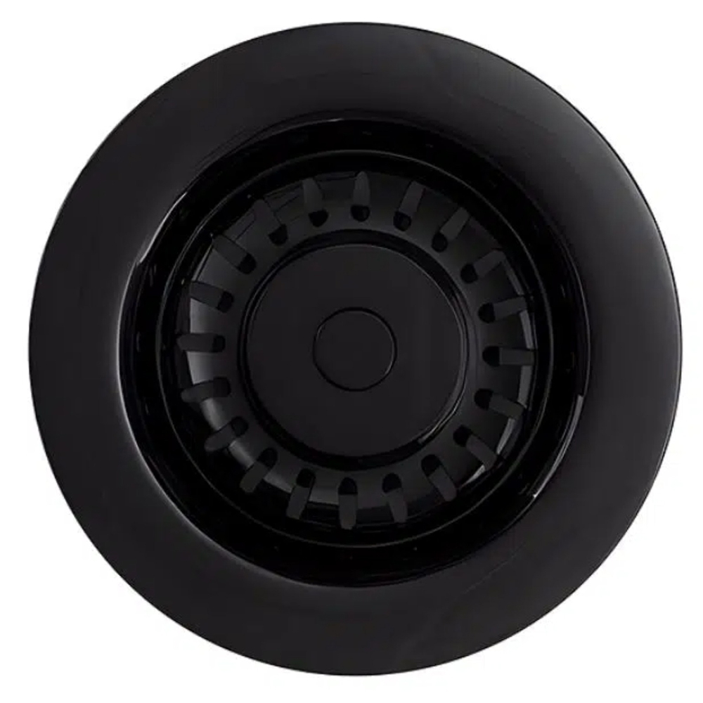 Top-Fix Matt Black Kitchen Strainer Waste & Overflow Kit, PDT-000739 ...