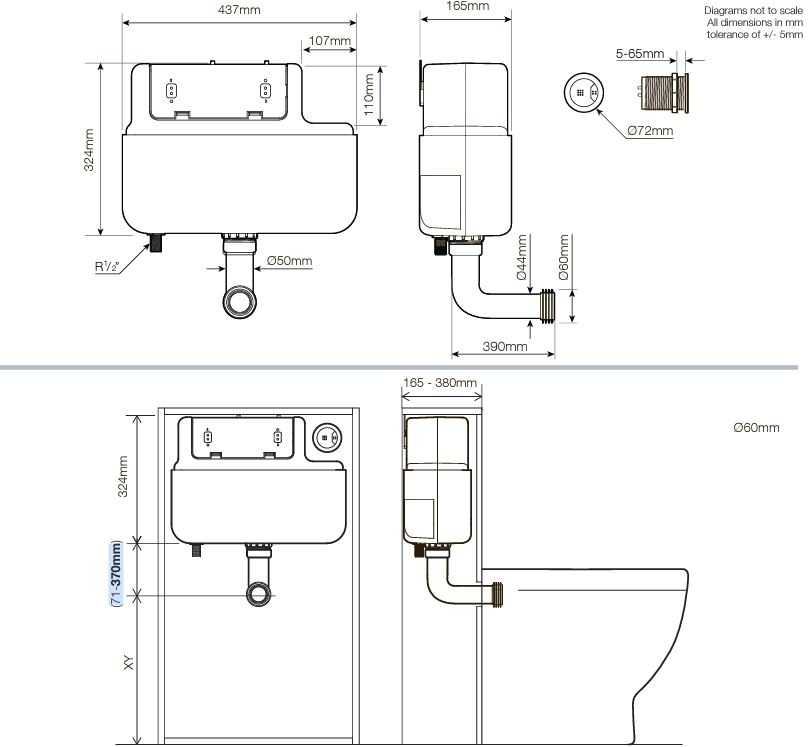 Vortex Comfort Height Concealed Cistern - Insulated - TR9008