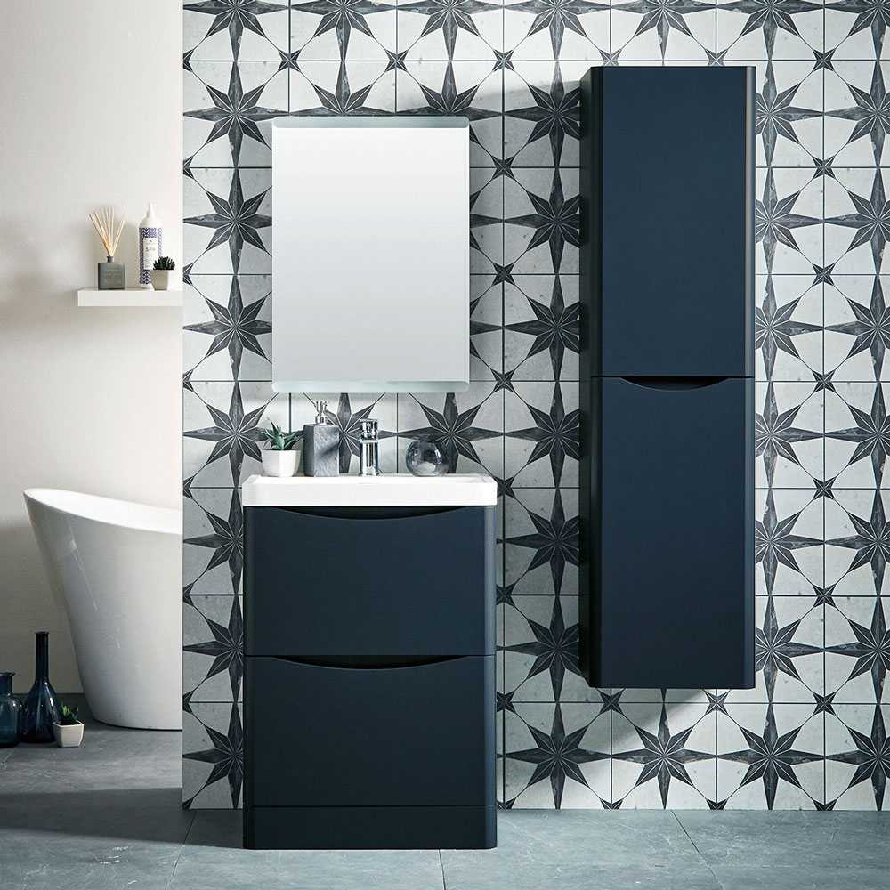 Scudo Bella 500 Matt Grey Floor Standing Vanity Unit