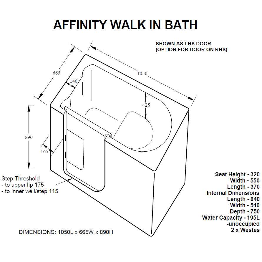 Mantaleda Affinity Walk In Bath - Accessible Baths | Rubberduck Bathrooms