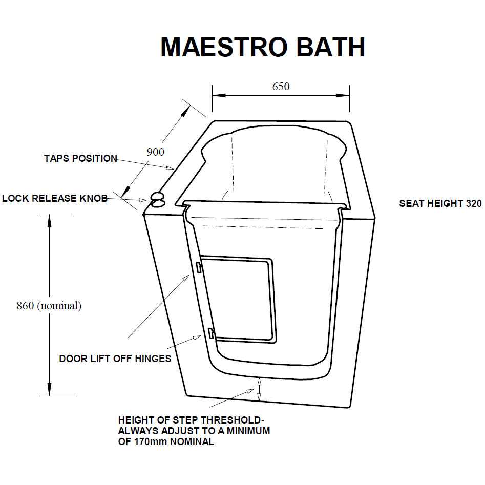 Maestro Walk In Soaker Bath | Accessible Baths | Rubberduck Bathrooms