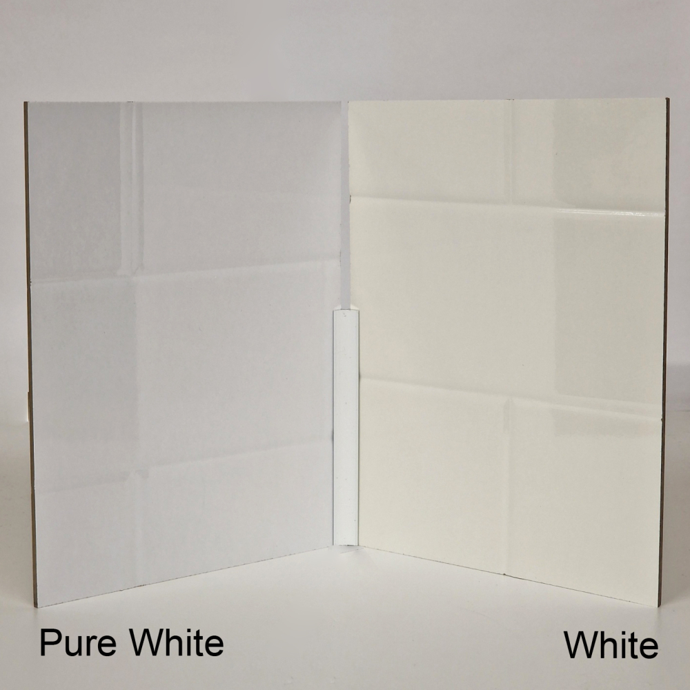 Wetwall Tile Collection Pure White | Rubberduck Bathrooms