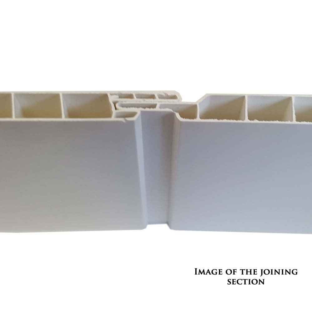 Neptune 250 - White Gloss Planked - PVC Plastic Wall & Ceiling Cladding ...